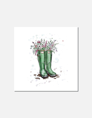 Wellies | Signed Limited Edition Print | eleanortomlinsonart