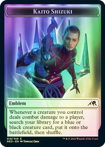 Kaito Shizuki Emblem // Samurai (Token NEO) / Foil | MTG Wolf México