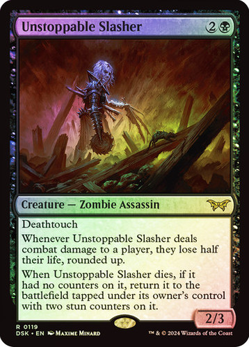 Unstoppable Slasher (DSK) (119) / Foil | MTG Wolf México
