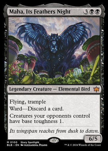 Maha, Its Feathers Night (blb) (100) | MTG Wolf México