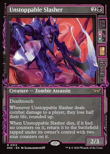 Unstoppable Slasher (DSK) (312) / Showcase | MTG Wolf México