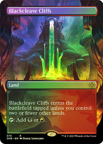 Blackcleave Cliffs (one_370) / Borderless / Foil | MTG Wolf México