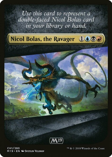 Nicol Bolas, the Ravager // Nicol Bolas, the Arisen/ Checklist Card ...
