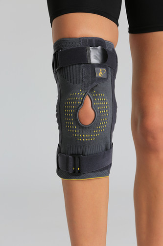 BODYCY KNITTED KNEE SUPPORT WITH HINGED (HALF OPEN) | Morsa Cyberg