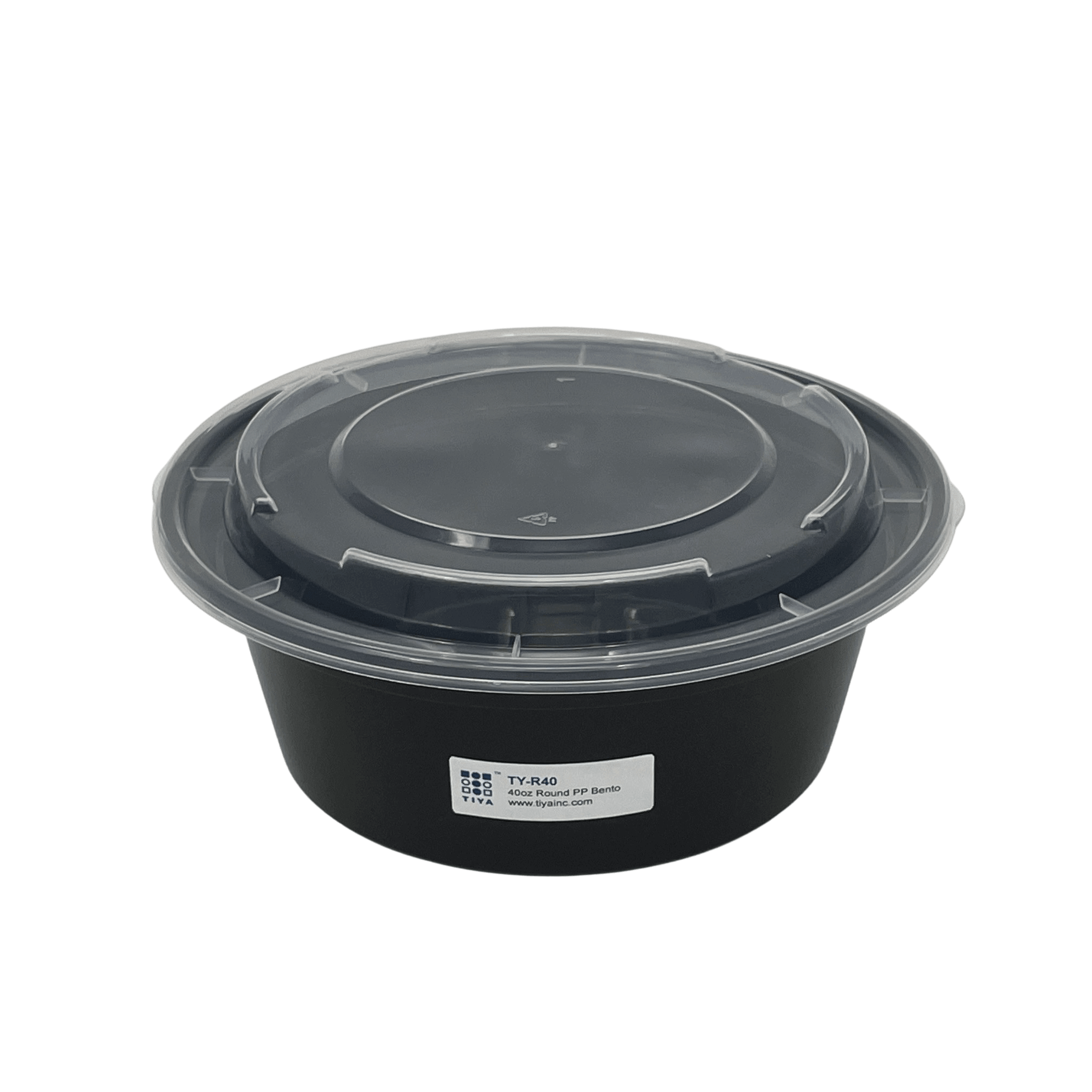 40oz Round Microwaveable Container with Lid, 150 sets