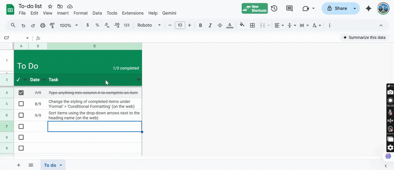How to Use Format Painter Shortcut in Google Sheets