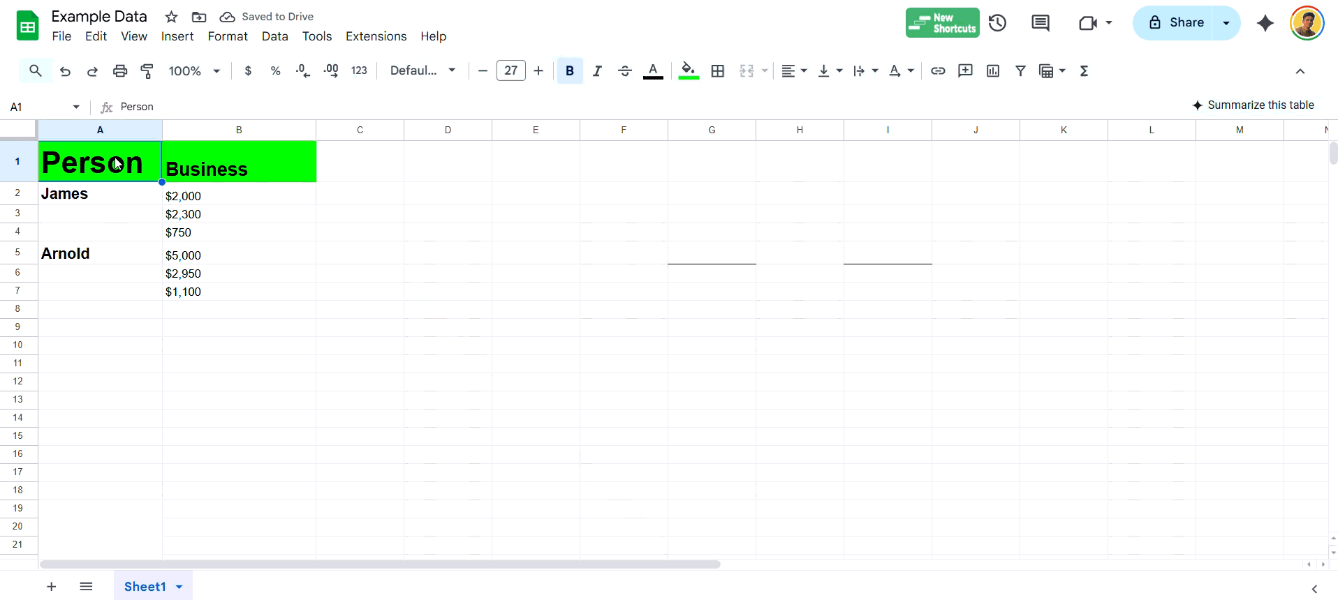 How to Increase or Decrease Font Size in Google Sheets