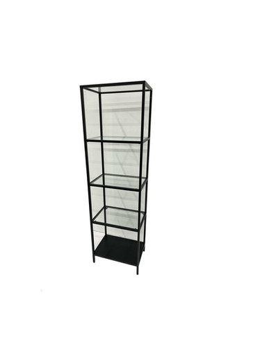 4 Tiered Glass Display Shelf with 3 Glass Shelves | Gotham Scenic