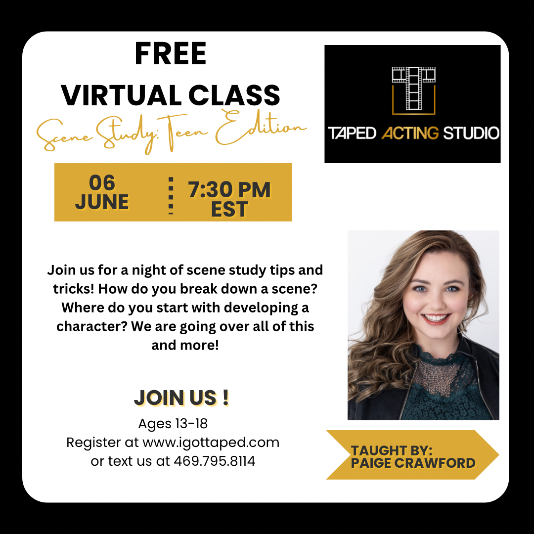 Free Workshop: Teen Scene Study | TAPED