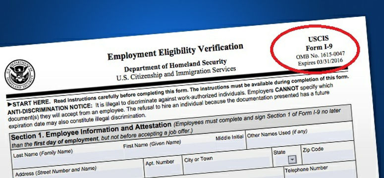 NEW I-9 FORMS RELEASED