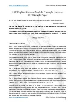 HSC Standard English Mod C: Imaginative, Discursive AND Persuasive ...