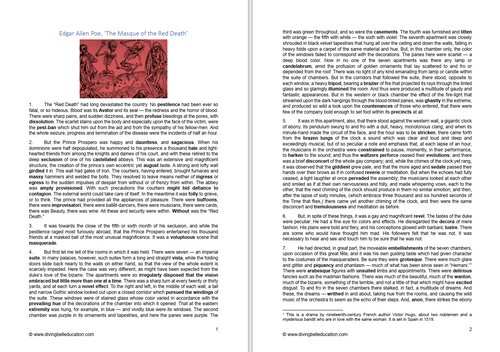 Short Story Study: Edgar Allan Poe, The Masque of the Red Death ...