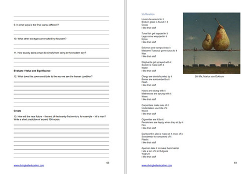 Devices of Poetry: Theme - Modern Life | Diving Bell Educatio