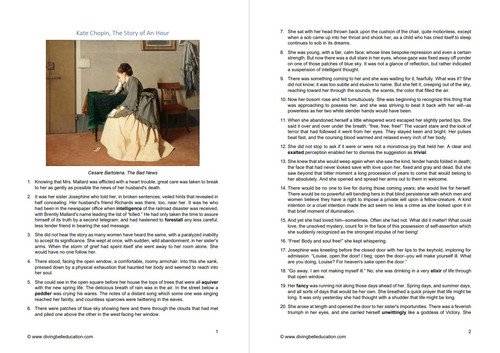 Short Story Study: Kate Chopin, 'The Story of an Hour' | Diving Bell ...