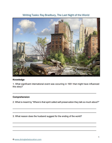 Short story study: Ray Bradbury, 'The Last Night of the World' | Diving ...