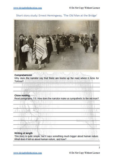 Short Story Study: Ernest Hemingway, 'The Old Man at the Bridge ...