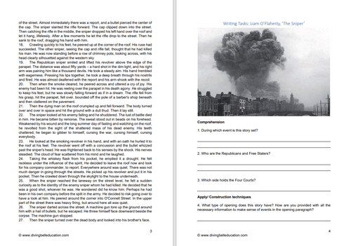 Short story study: Liam O'Flaherty, 'The Sniper' | Diving Bell Educatio