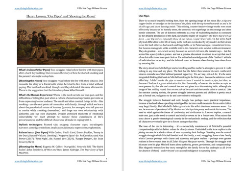 HSC close reading: Henry Lawson, 'Our Pipes' and 'Shooting the Moon ...