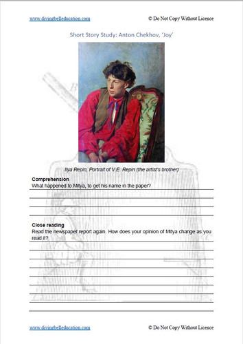 Short Story Study: Anton Chekhov, 'Joy' | Diving Bell Educatio