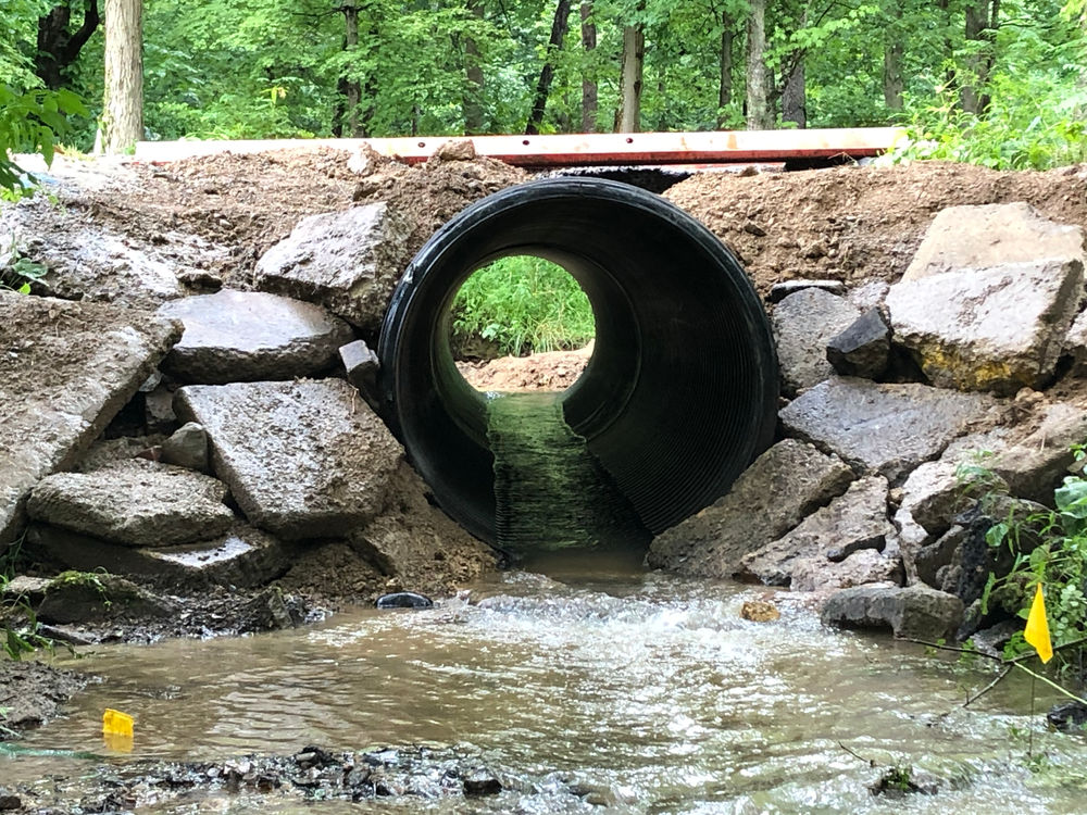 Stream Crossing Project Underway