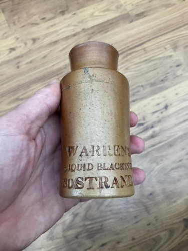 Warrens Blacking jar 2 sided impression | ABC Magazine