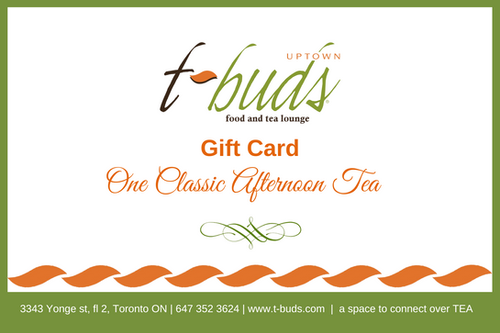 Gift Card - One Classic Afternoon Tea /for DIGITAL download | t-buds