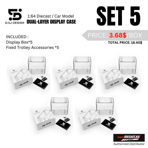 DALI Design SET B - Dual-Layer Display Case X5 PCS | SuperDIECAST