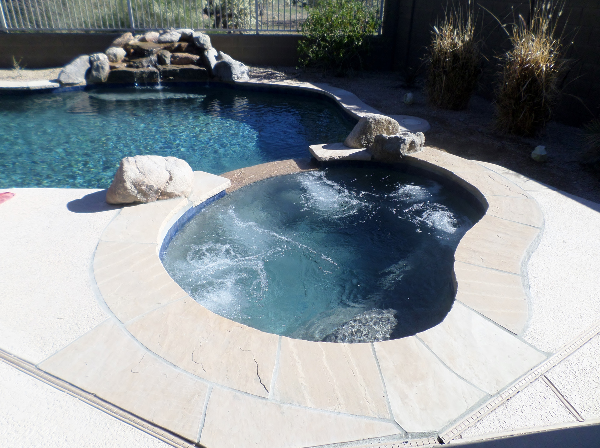 Swimming Pool Remodel with Blue Granite Pebble Sheen | Pool Gallery