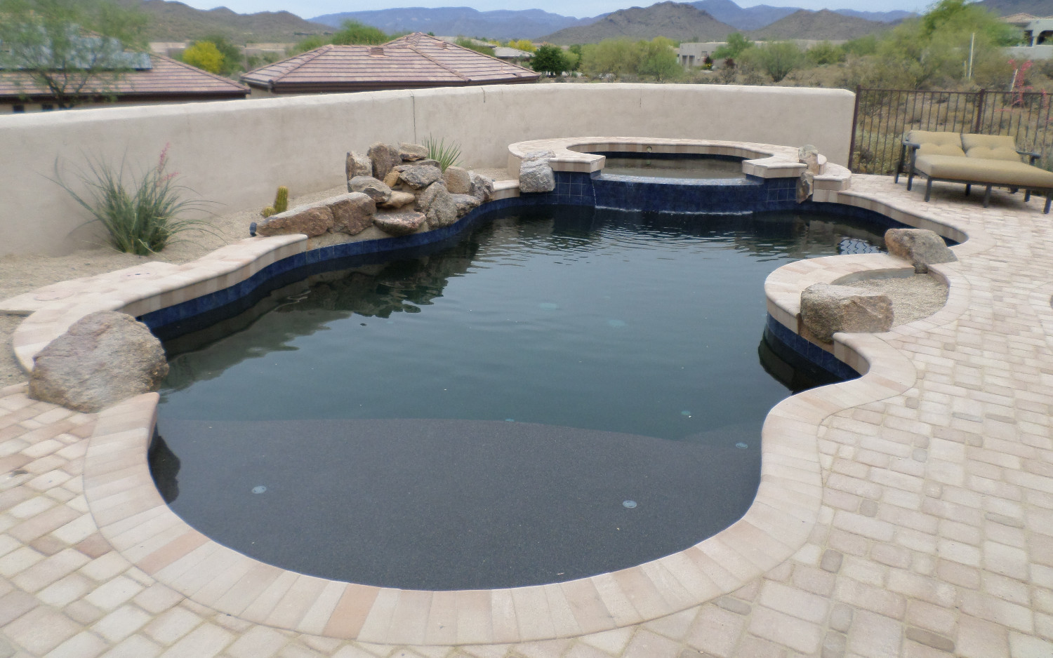 Swimming Pool Remodel with Rolled Bond Beam Conversion | Pool Gallery