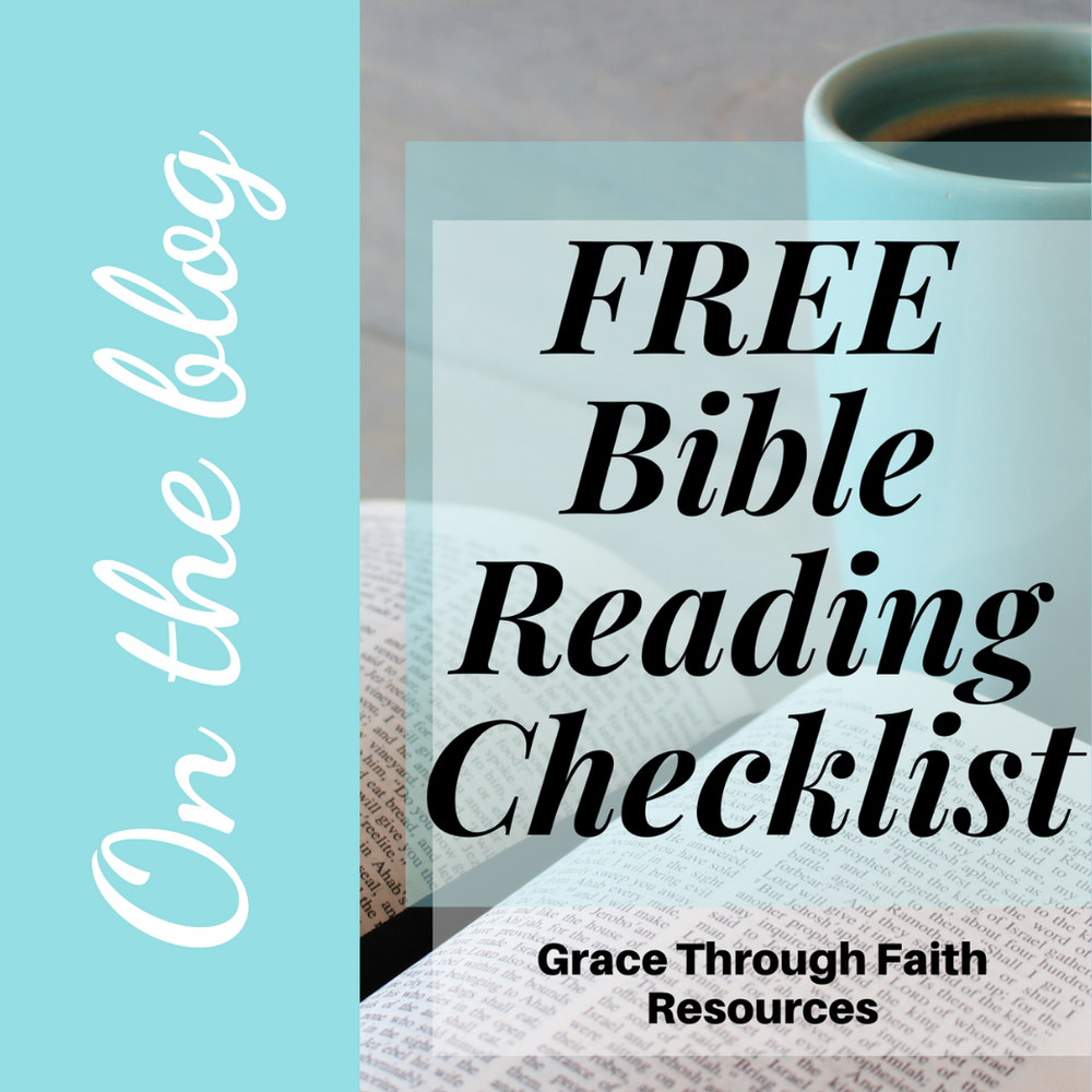 Free Bible Reading Checklist