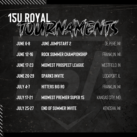 15U Royal Baseball