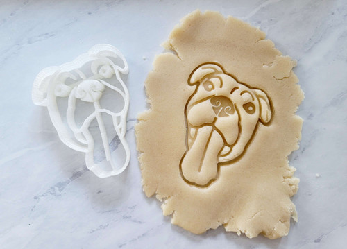 Smiling boxer cookie cutter | cutterforacause