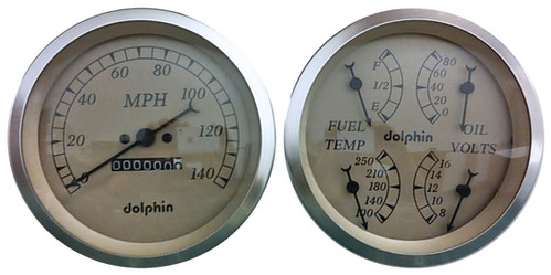 5" Quad Mechanical Gauge | dolphin-gauges