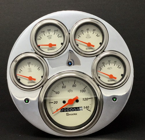 1949-1950 Chevy Car 5 Hole Shark | dolphin-gauges