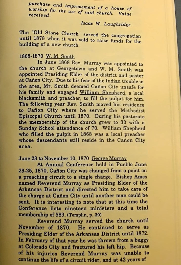 History Through Photos | ChristFirstCanonCity