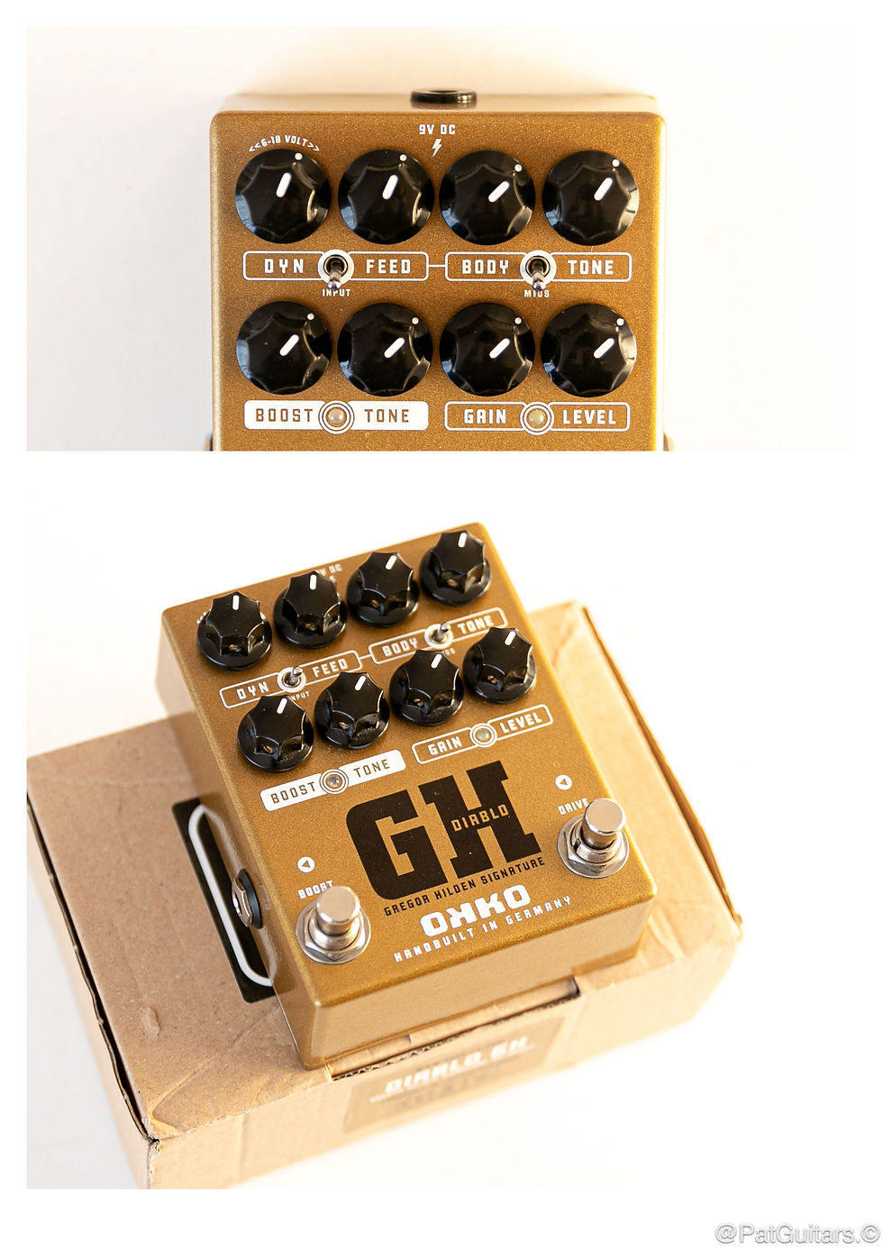 2020s OKKO Diablo GH Gregor Hilden Sig. Boost/OD/Dist. | PatGuitars