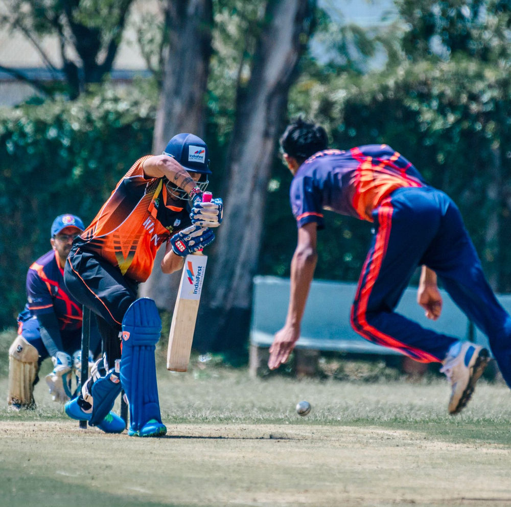 Pushkar Sharma lits up the stage with a match-winning performance