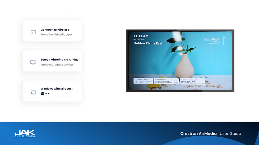 Crestron AirMedia App And User Guide Crestron AirMedia App And User Guide