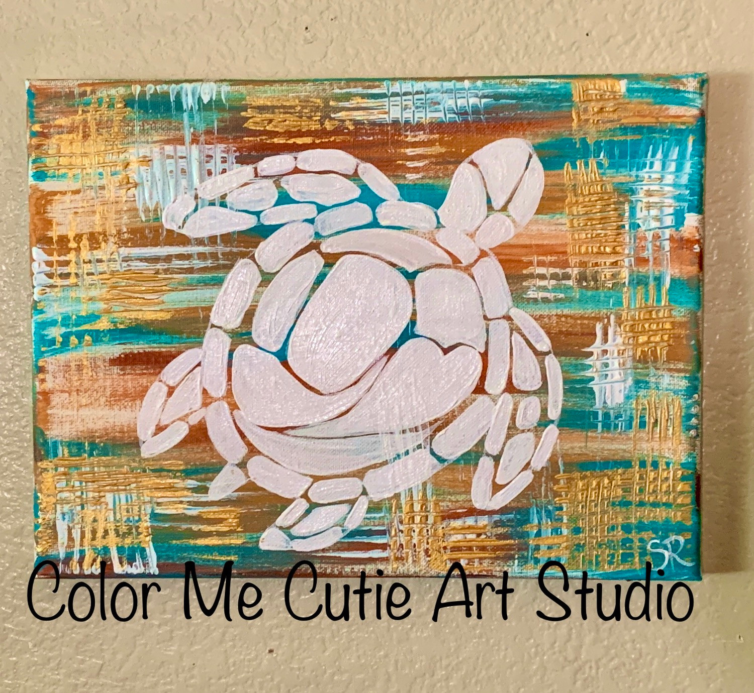 Ocean Turtle Paint Party (ONLINE ANY TIME) | Color Me Cutie