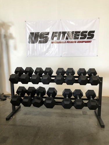 Hexagonal Dumbbell Set 5lbs->50lbs | USFitness