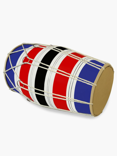 Handmade Temple Dholak (Drum) In Wood & Skin | soilofindia.in