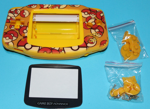 Game Boy Advance UV Printed Shell (PokeBall) | NORTH POLE RETRO