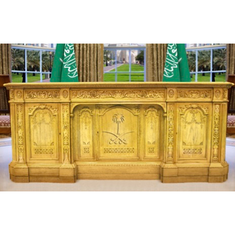 Gilded Resolute Desk - Original Dimensions | Artscienceinc