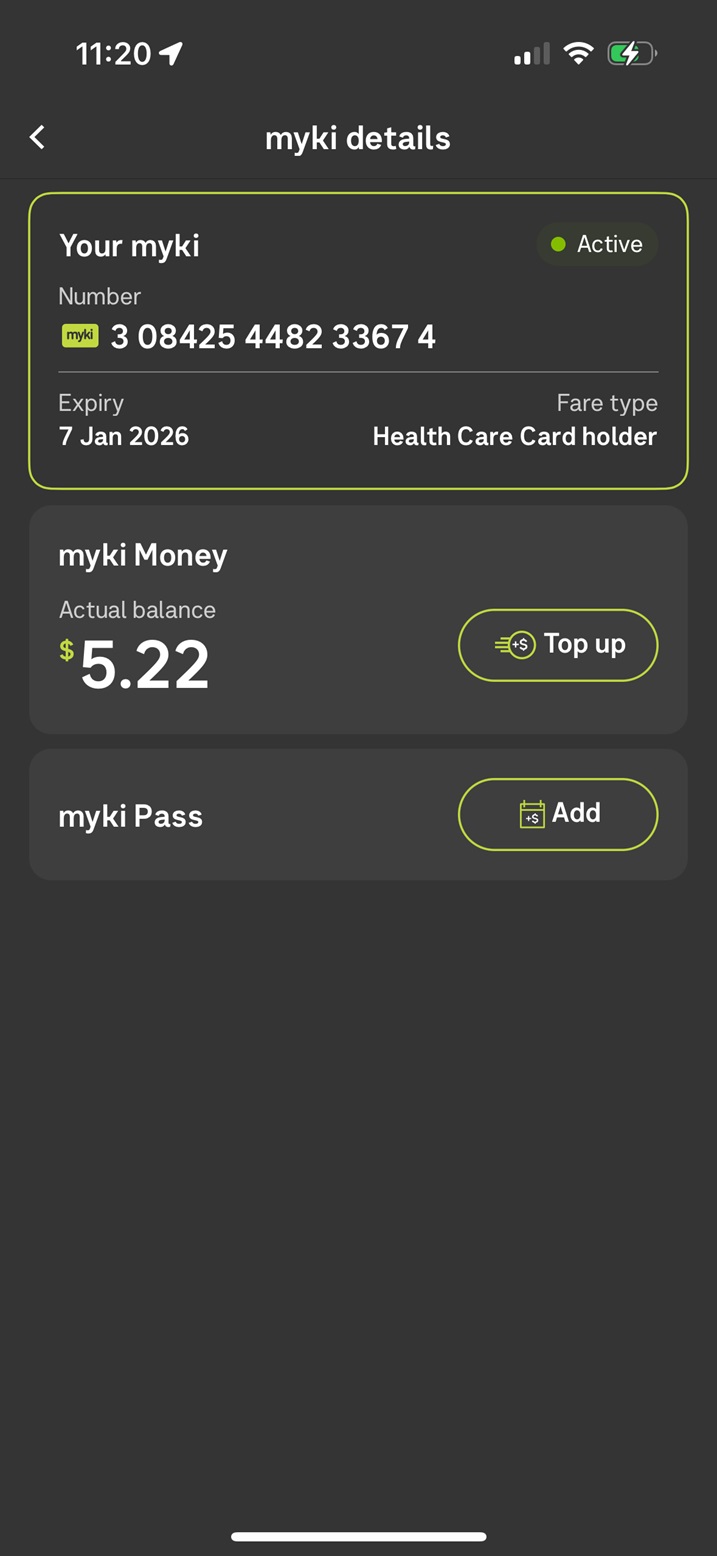 墨爾本旅遊資訊 手機儲值Myki（iOS系統）PTV App