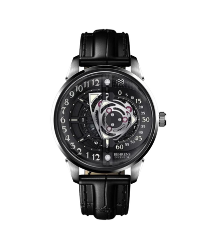 BEHRENS INVENTOR – ROTARY Black Skeletonized Dial Automatic Wristwatch ...