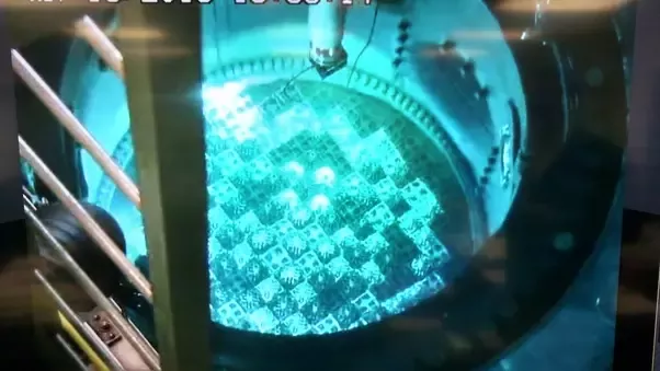 What does inside a nuclear reactor look like?