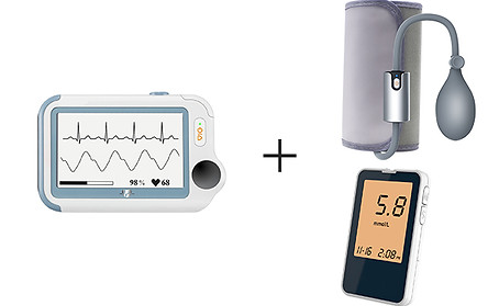 Portable Vital Sign Machine with ECG Holter - Checkme Suit | Viatom