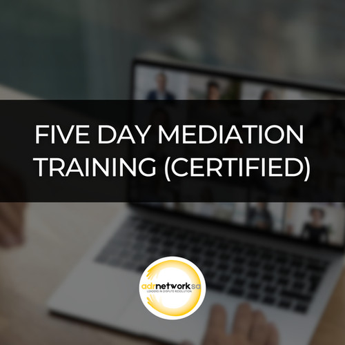 Five-Day Mediation Certification Training | ADR Network SA