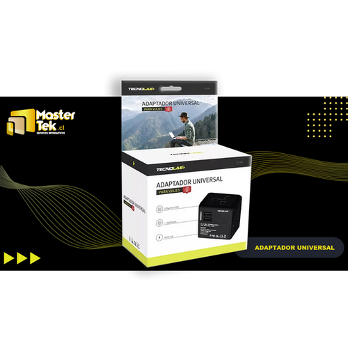 ADAPTADOR ENCHUFE UNIVERSAL CON USB TECNOLAB | MasterTek