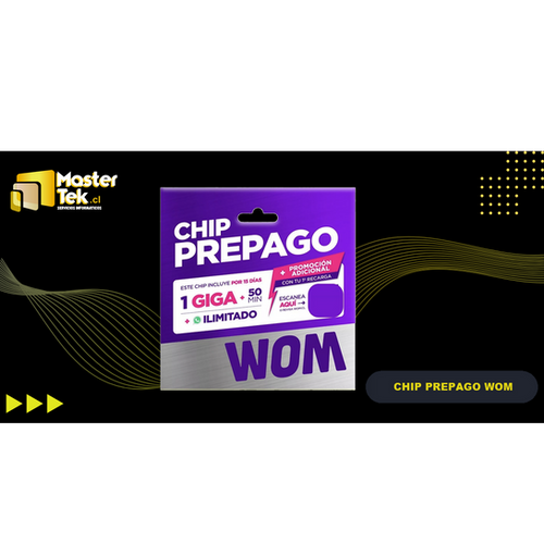 Chip prepago Wom | MasterTek